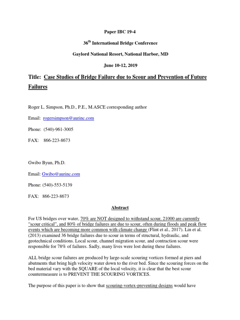 Case Studies of Bridge Failures | PDF | Vortices | Civil Engineering