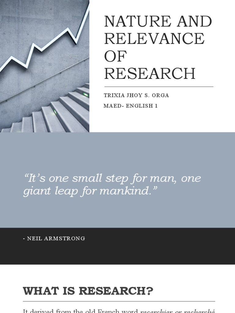 Nature and Relevance of Research | PDF | Inquiry | Theory