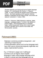 1.diglossia. Definition, History, Functions and Characteristics of ...