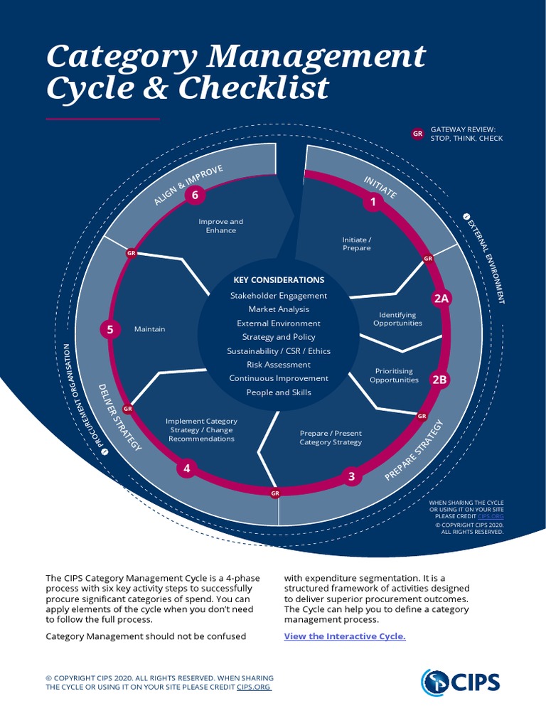 010 CIPS KnowledgeCycle FullChecklist Category V1 7 | PDF | Strategic ...
