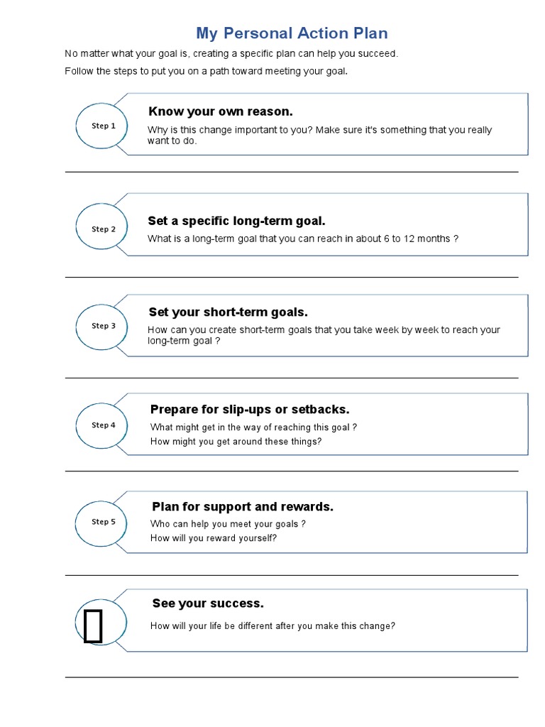 UK My Personal Action Plan | PDF