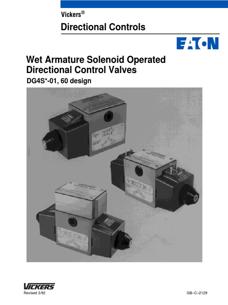 Vickers Direction Control PDF | PDF | Electrical Connector | Switch