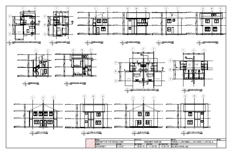 Economic Housing-Floor Plans 1 | PDF | Buildings And Structures | Houses