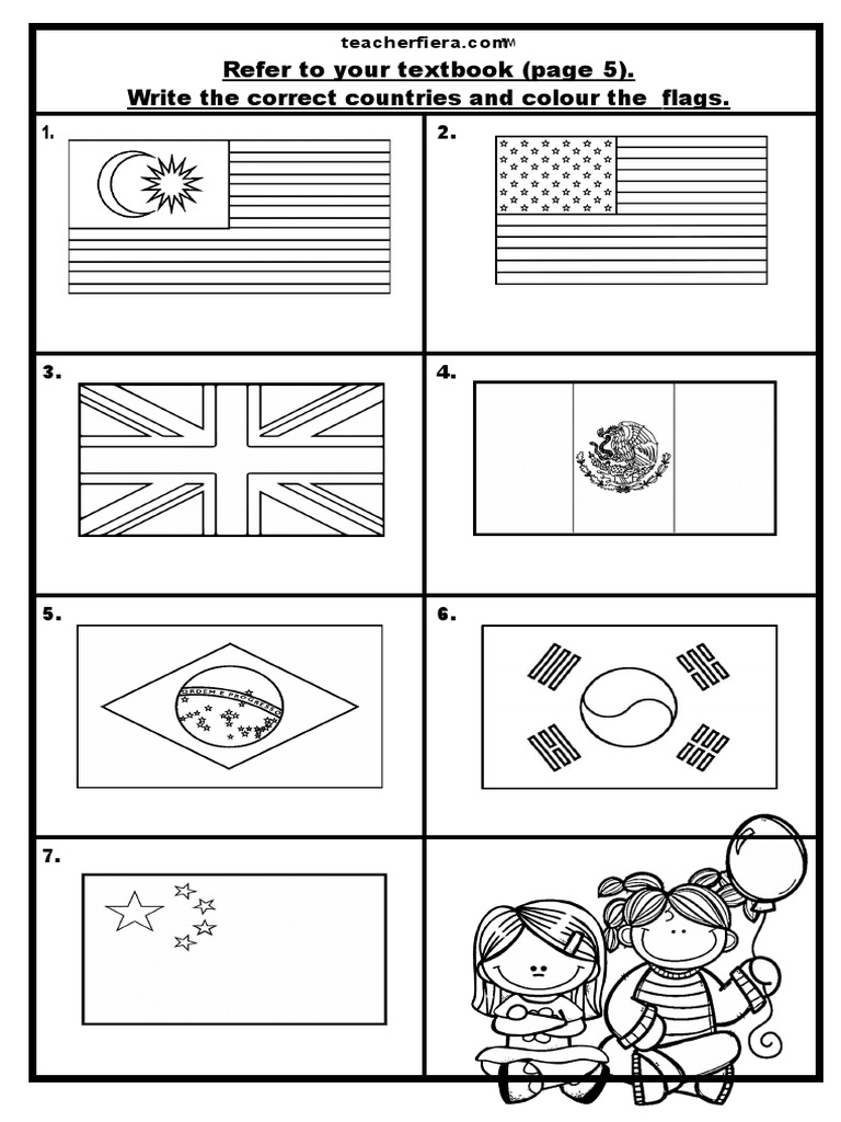 Refer To Your Textbook (Page 5) - Write The Correct Countries and ...