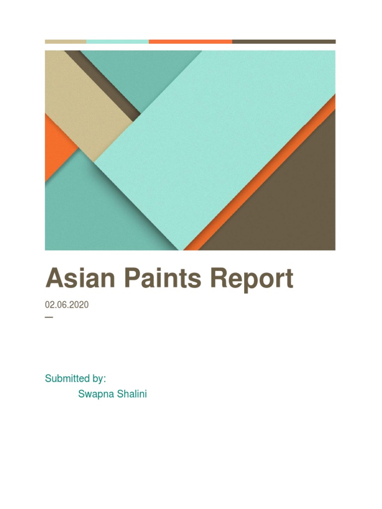 Asian Paints - ProjectReport | PDF | Marketing | Economic Growth