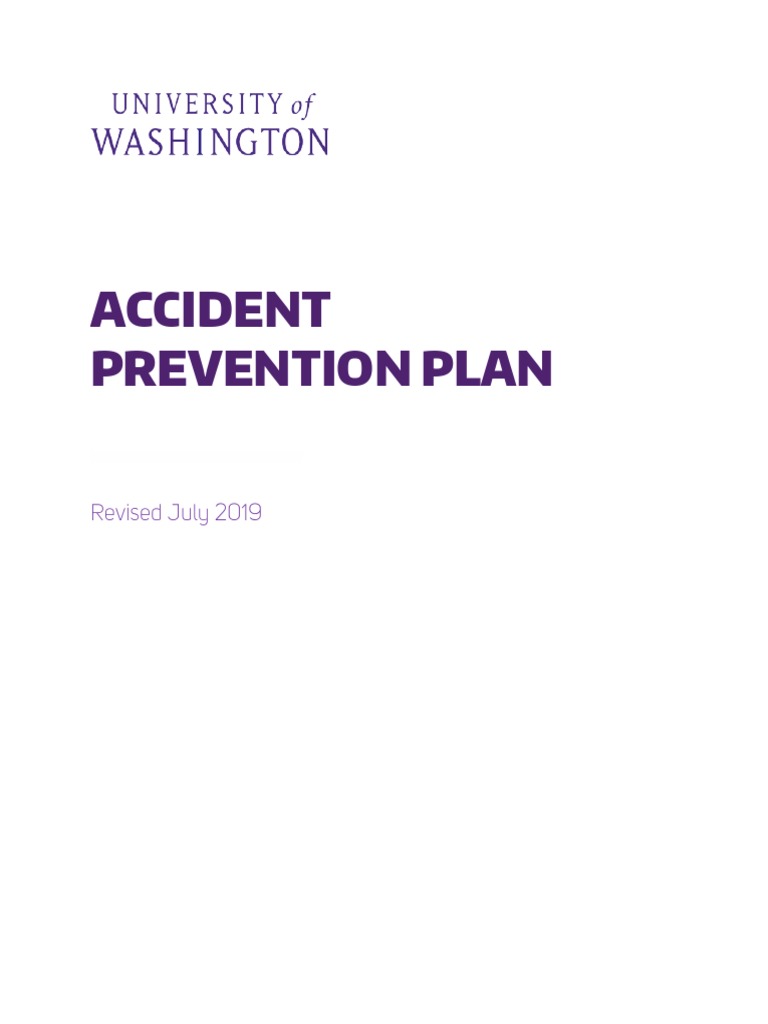 Accident Prevention Plan: Revised July 2019 | PDF | Personal Protective ...