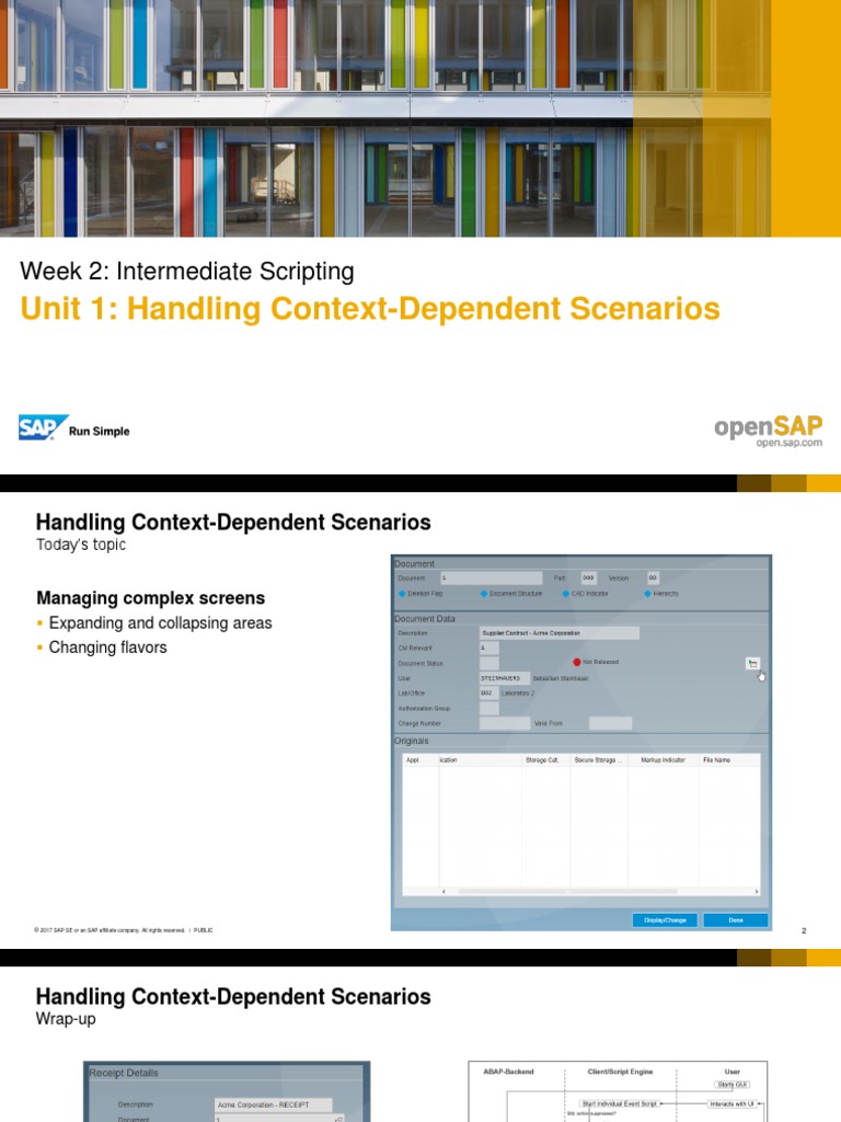 openSAP sps3 Week 2 Unit 1 Hcds Presentation | PDF | Sap Se | Trademark