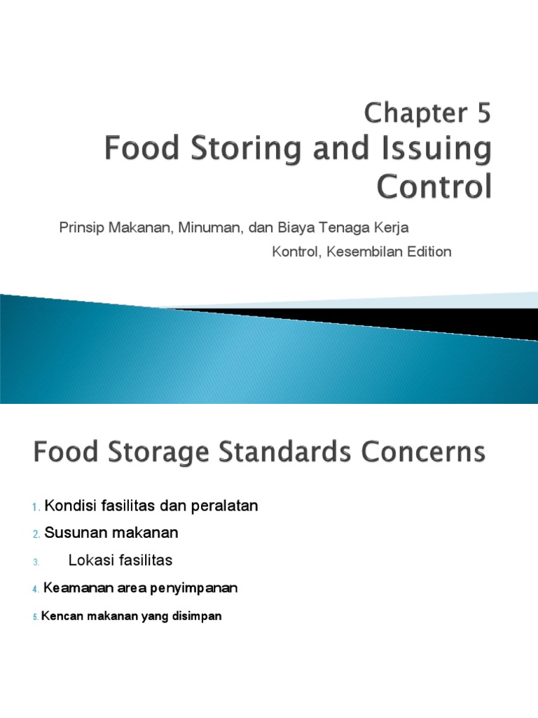4.food Storing and Issuing Control - .En - Id | PDF
