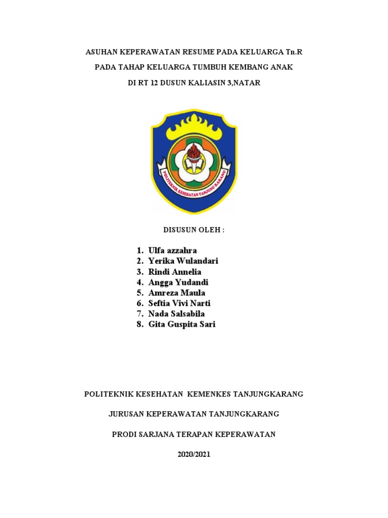 Asuhan Keluarga TnR | PDF