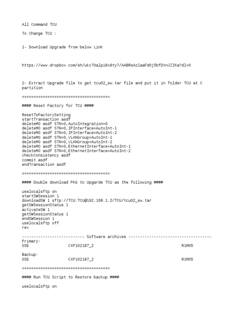 All TCU Command | PDF | Information Technology Management | Computing Platforms