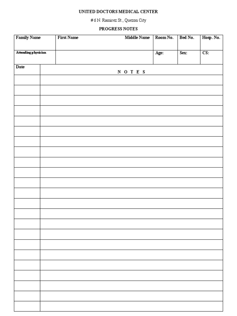 5 Progress Notes | PDF