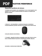 Dispozitive Periferice de Intrare Si Iesire | PDF