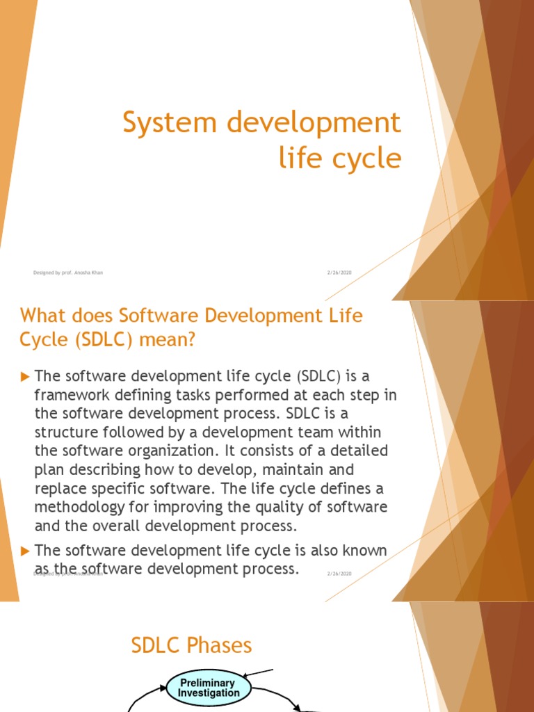 SDLC Overview in System Analysis | PDF | Software Development Process ...