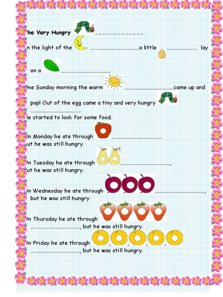 the-very-hungry-caterpillar-picture-dictionaries-reading-comprehension ...