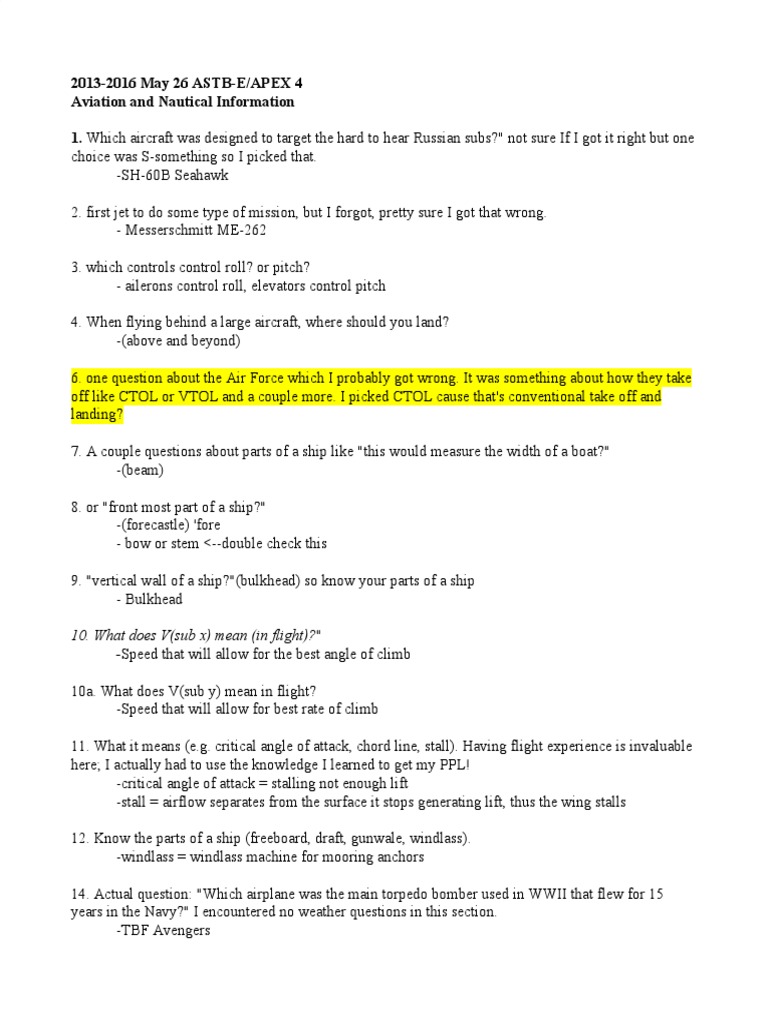 Popeye's ANIT Gouge | PDF | Aircraft | Aviation