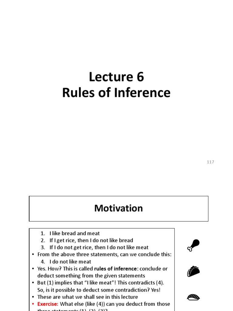 Rules of Inference | PDF | Mathematical Proof | Deductive Reasoning