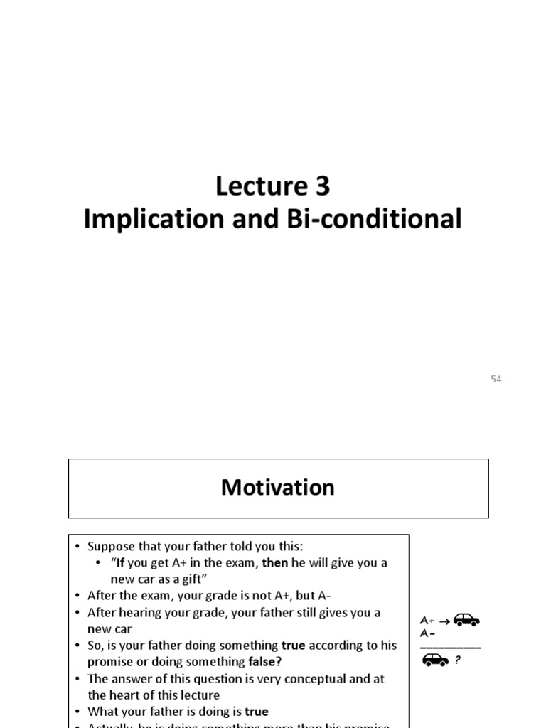 Implication and Bi-Conditional | PDF | If And Only If | Formalism ...