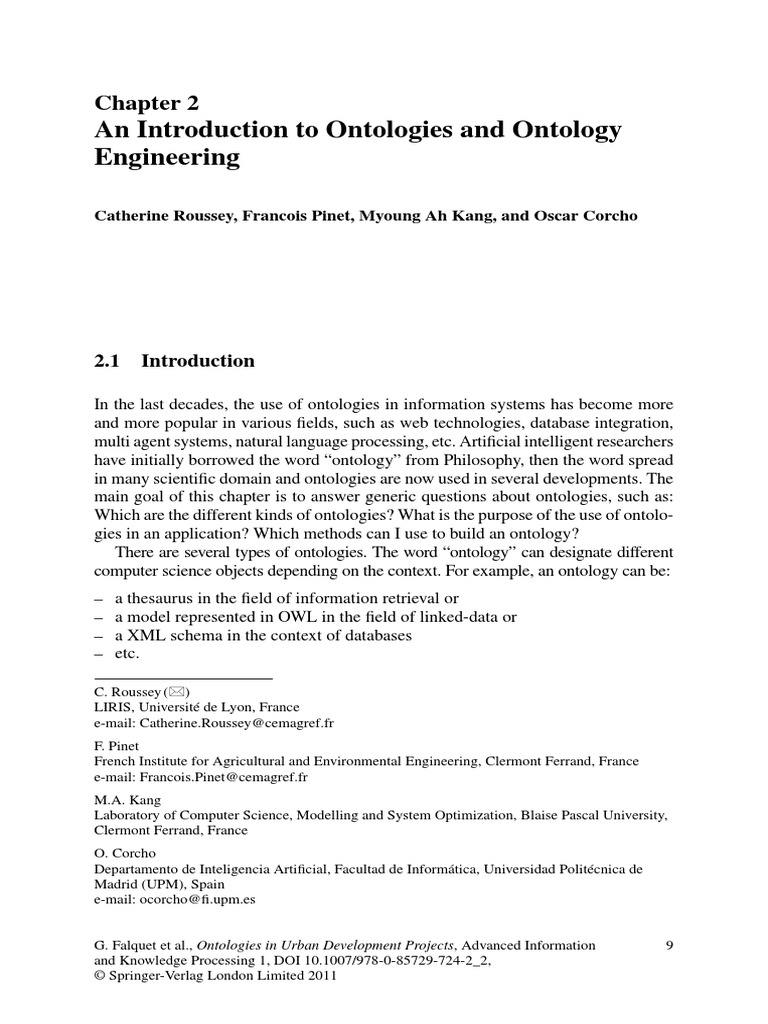 An Introduction To Ontologies and Ontology Engineering | PDF | Resource ...