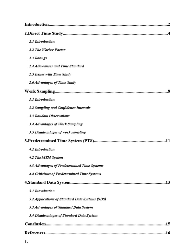 Work Measurement Report | Download Free PDF | Confidence Interval ...