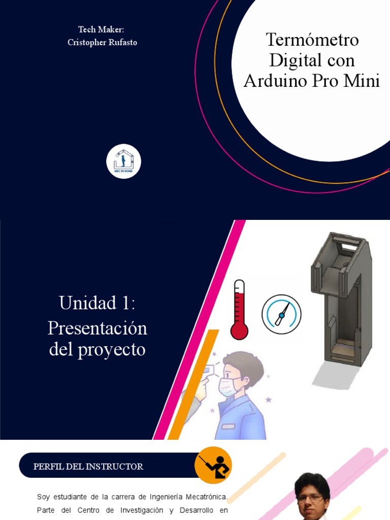 Termómetro Digital Con Arduino | PDF | Oled | Diodo emisor de luz