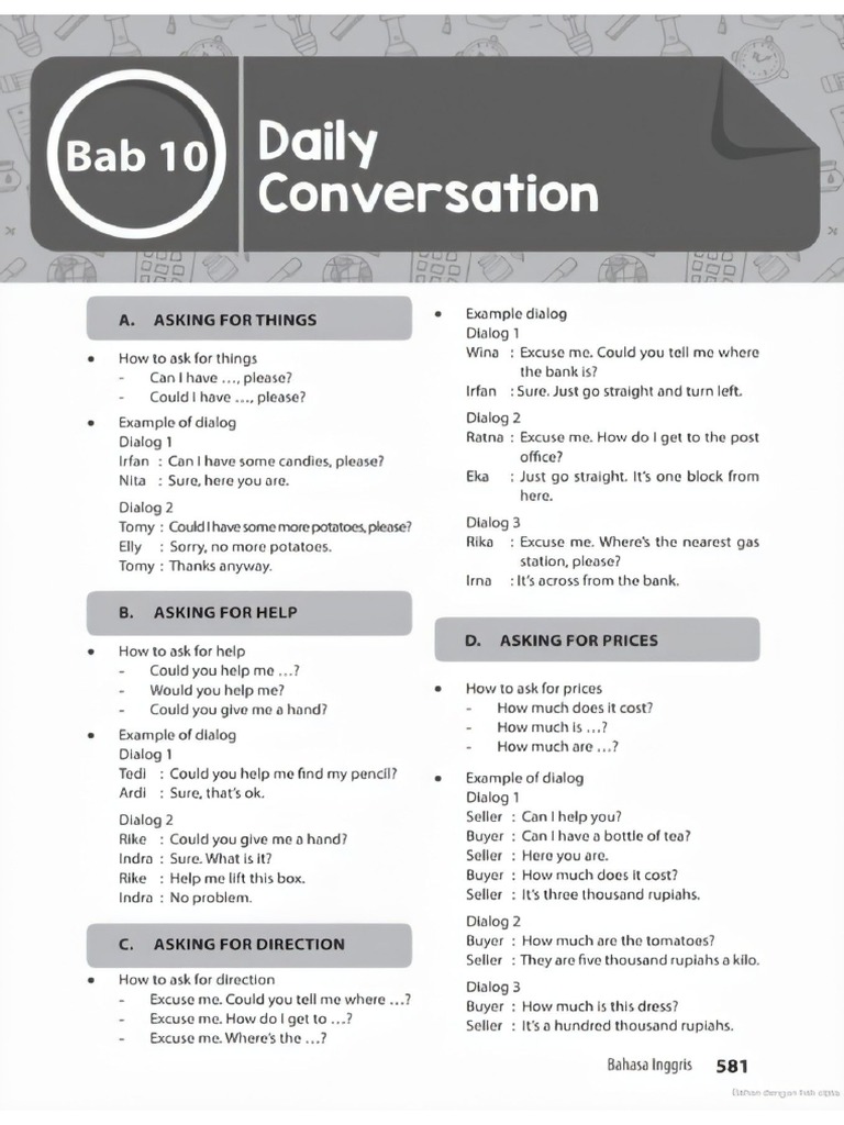 Daily Conversation | PDF