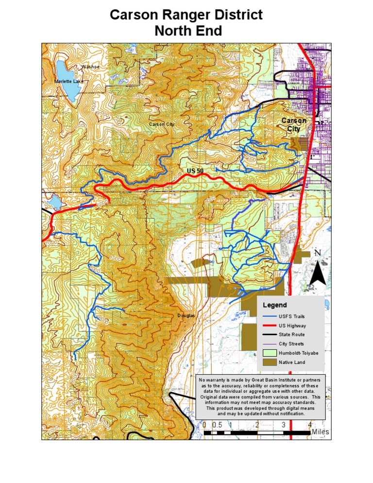 Carson - City - Trail Map | PDF | Data | Information Technology