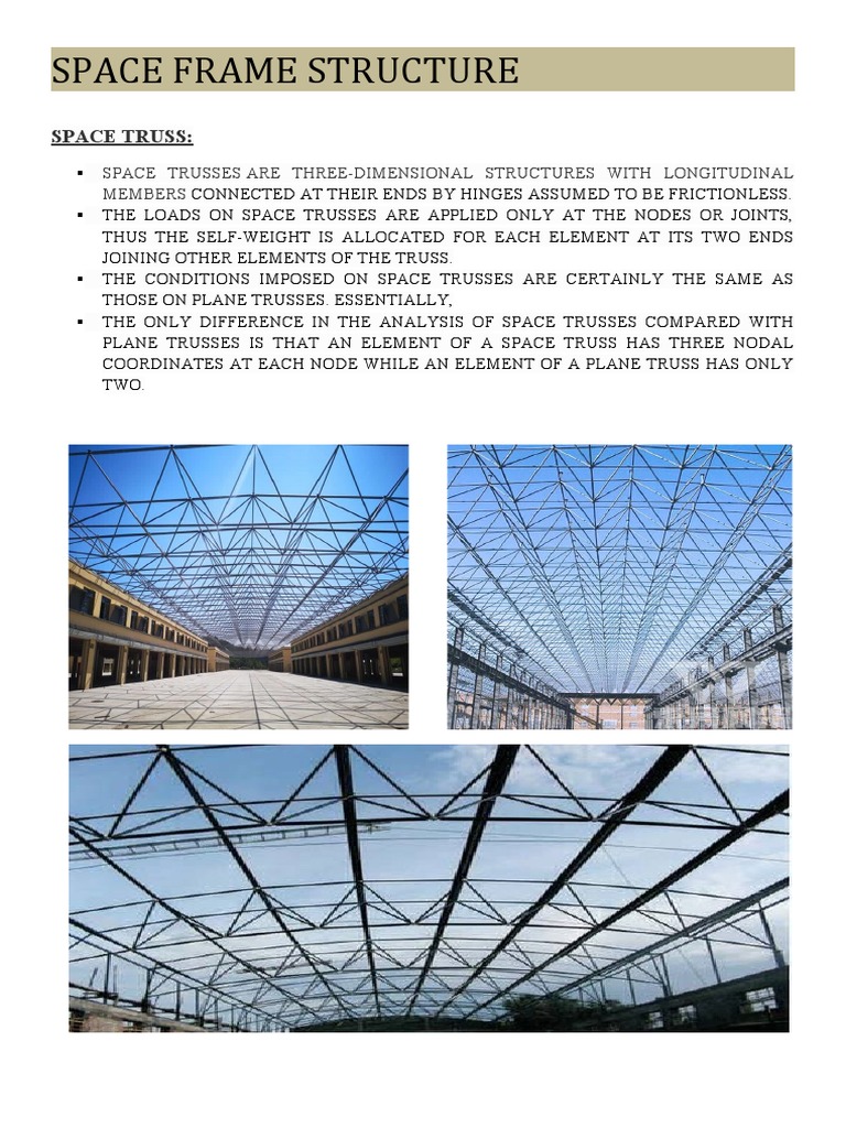 Guide to Space Frame Structures | PDF | Truss | Dome
