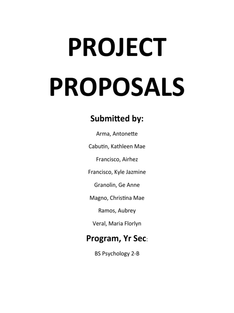 Project Proposal Children | PDF | Attachment Theory | Childhood