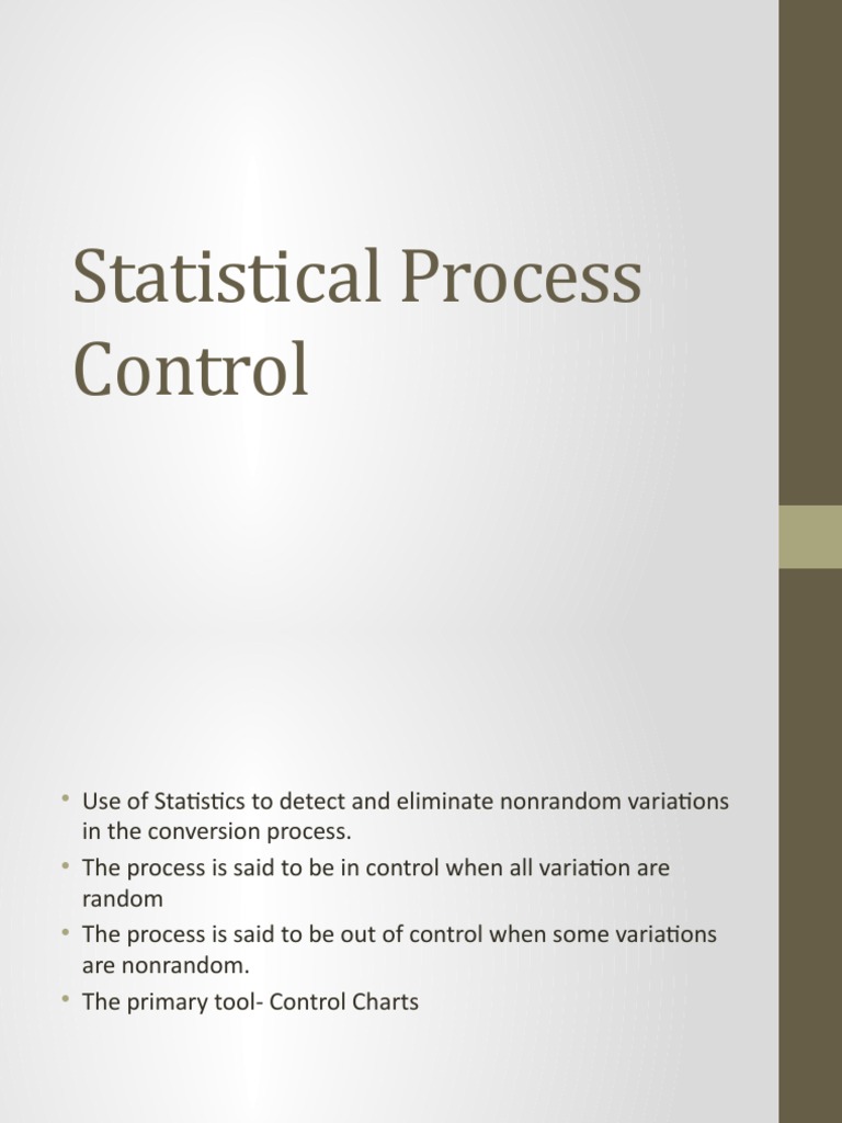 Statiscal Process Control | PDF