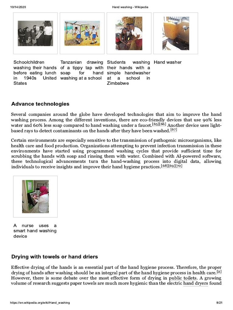 Hand Washing - Wikipedia 8 | PDF | Technology & Engineering