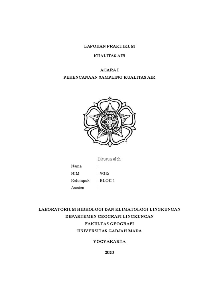 Contoh Cover Laporan Praktikum | PDF