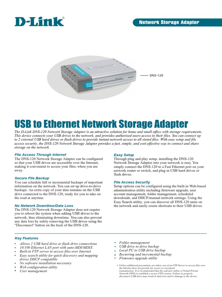 USB To Ethernet Network Storage Adapter | PDF | Usb | Computer Network