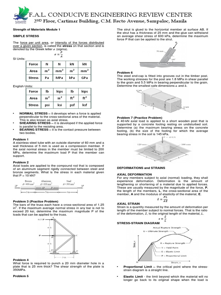 Engineering Stress & Strain Guide | PDF | Deformation (Engineering ...