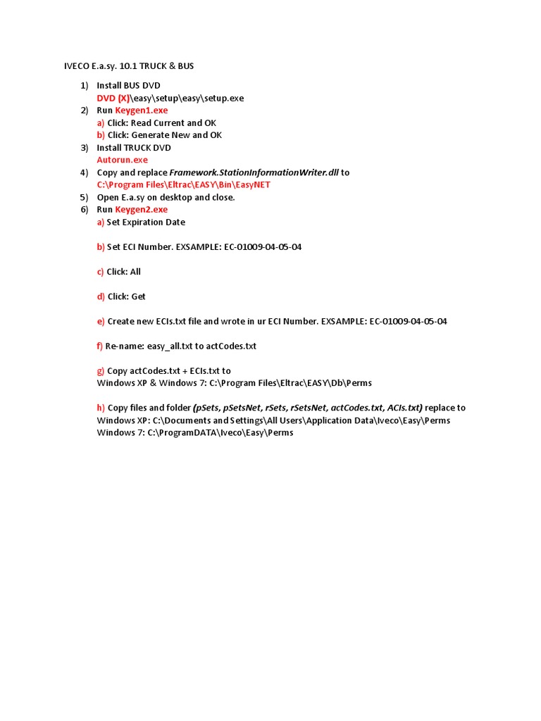 IVECO E.a.sy Installation Guide | PDF | Computers