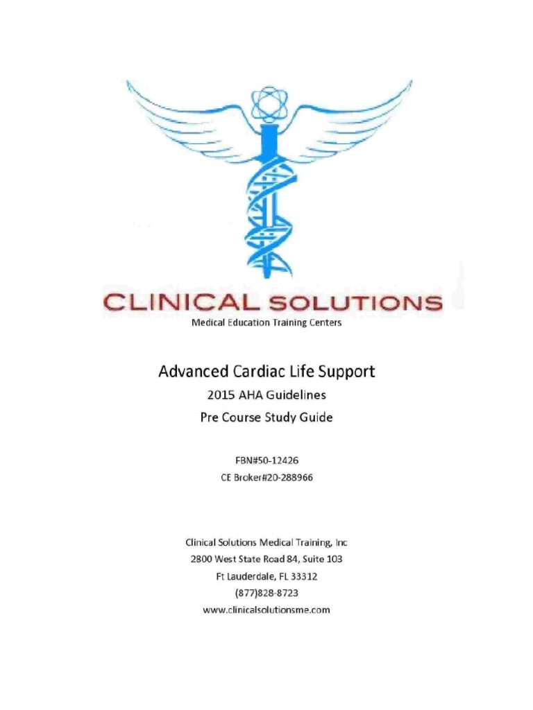 ACLS Study Guide | PDF