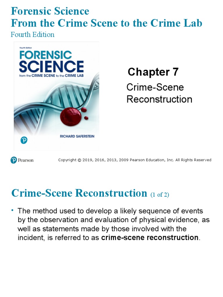 Crime-Scene Reconstruction: Fourth Edition | PDF | Crime Scene | Evidence