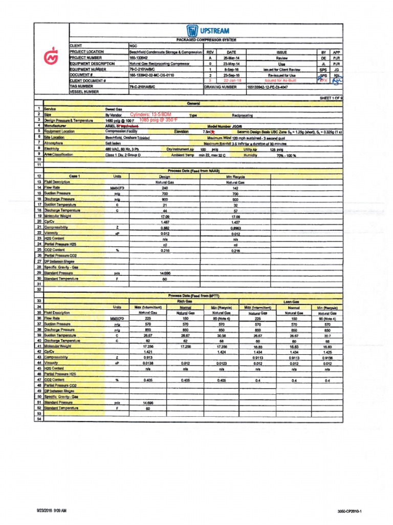 Compressor Data Sheet Rev3 - Updated by EFX | PDF | Pump | Valve