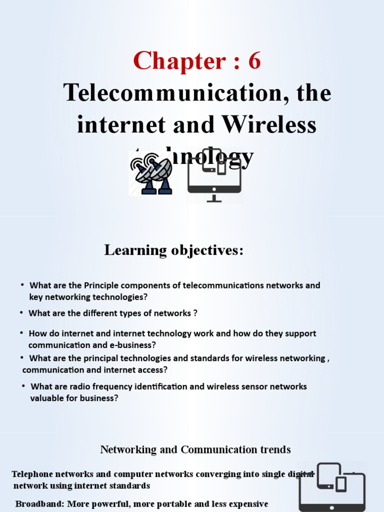 Telecommunication, The Internet and Wireless Technology | PDF ...