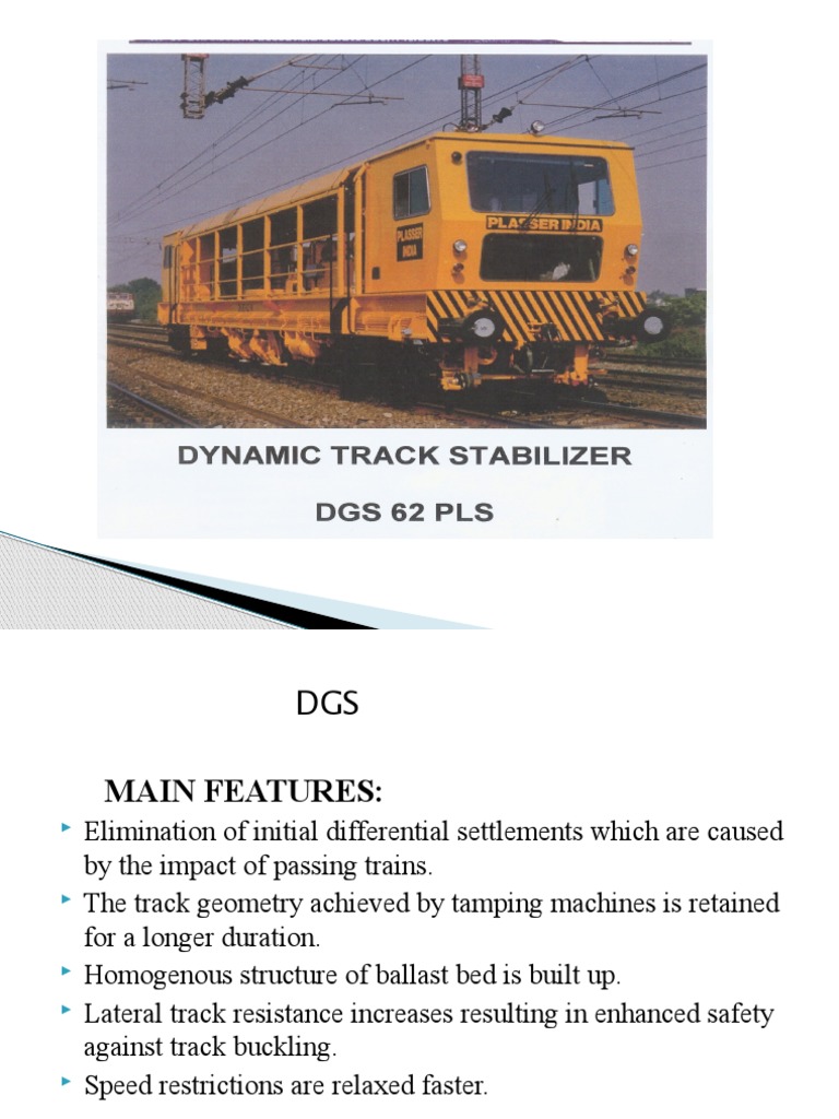 DGS Track Stabilizer Increases Safety and Speed | PDF | Track (Rail ...