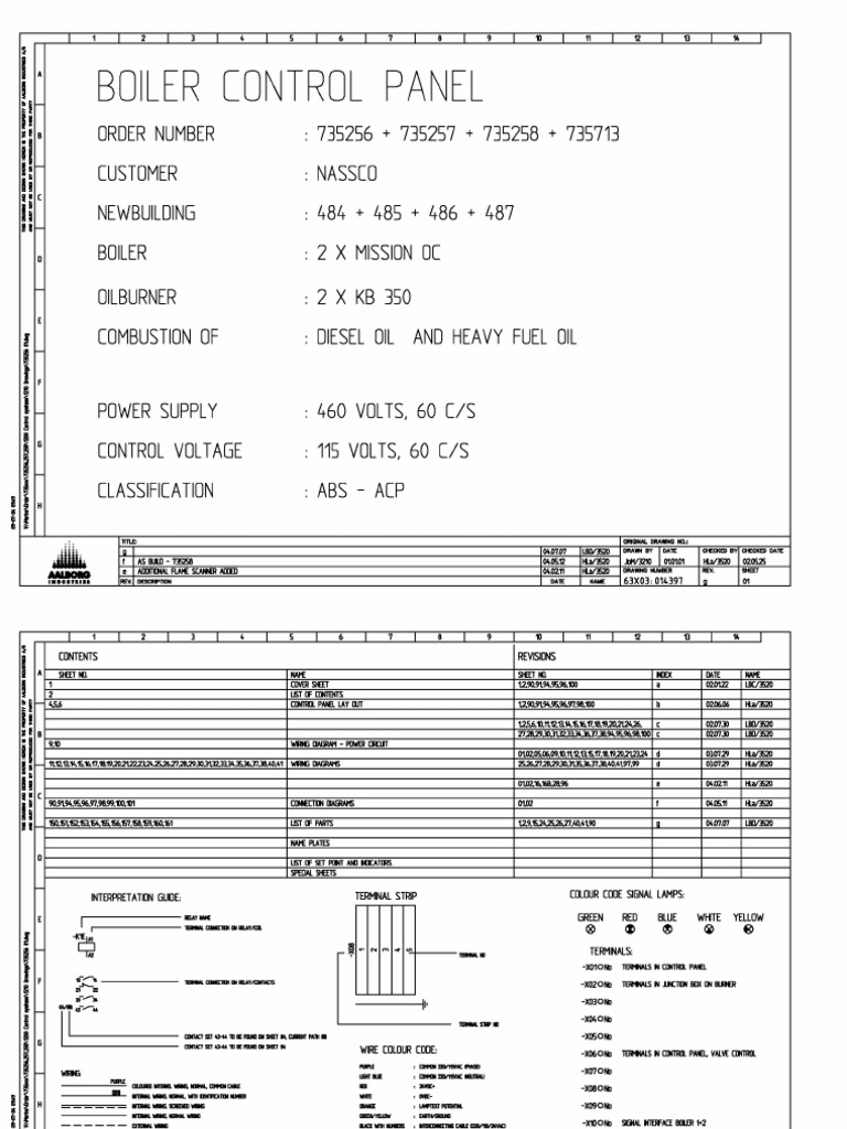 Boiler Electrical Control Drawings PDF | Download Free PDF | Petroleum ...