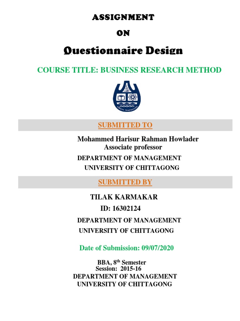 Effective Questionnaire Design Guidelines | PDF | Questionnaire ...