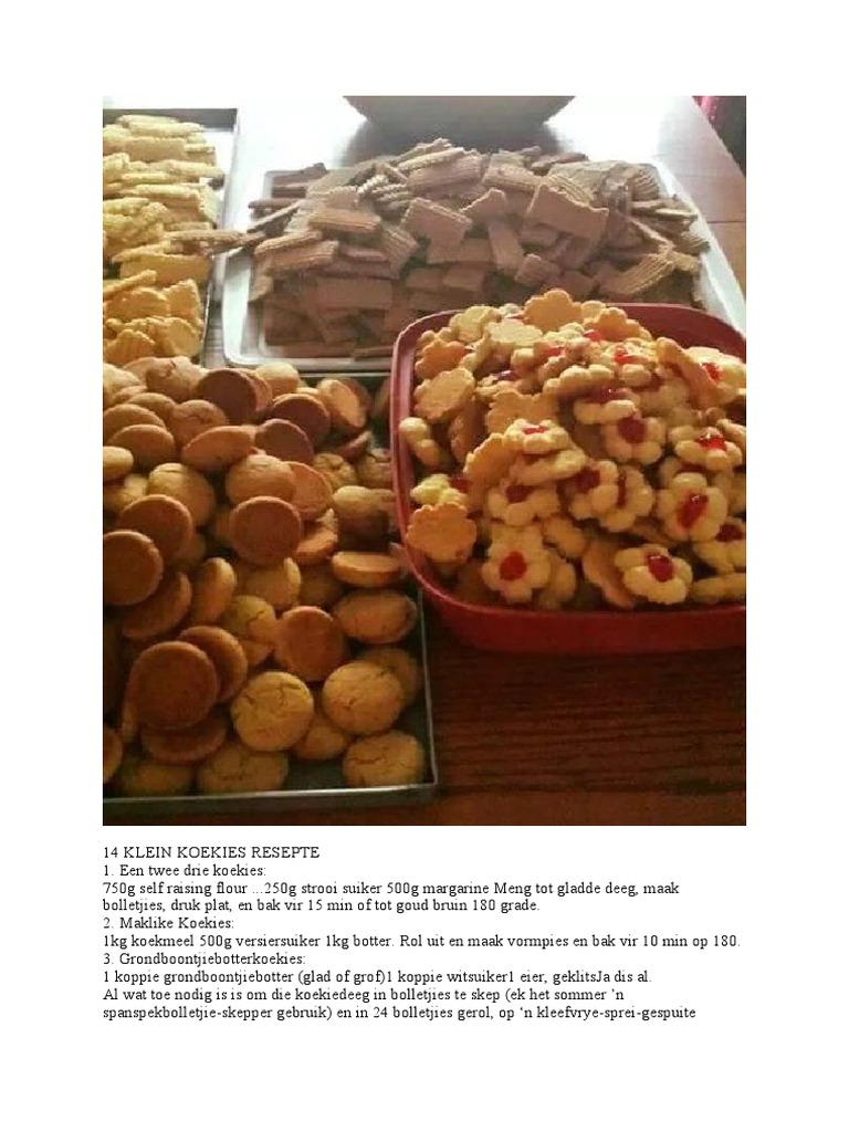14 Klein Koekies Resepte | PDF