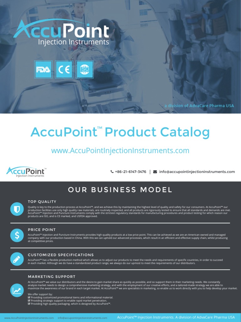 AccuPoint Injection Instruments Catalog | PDF | Syringe | Injection ...