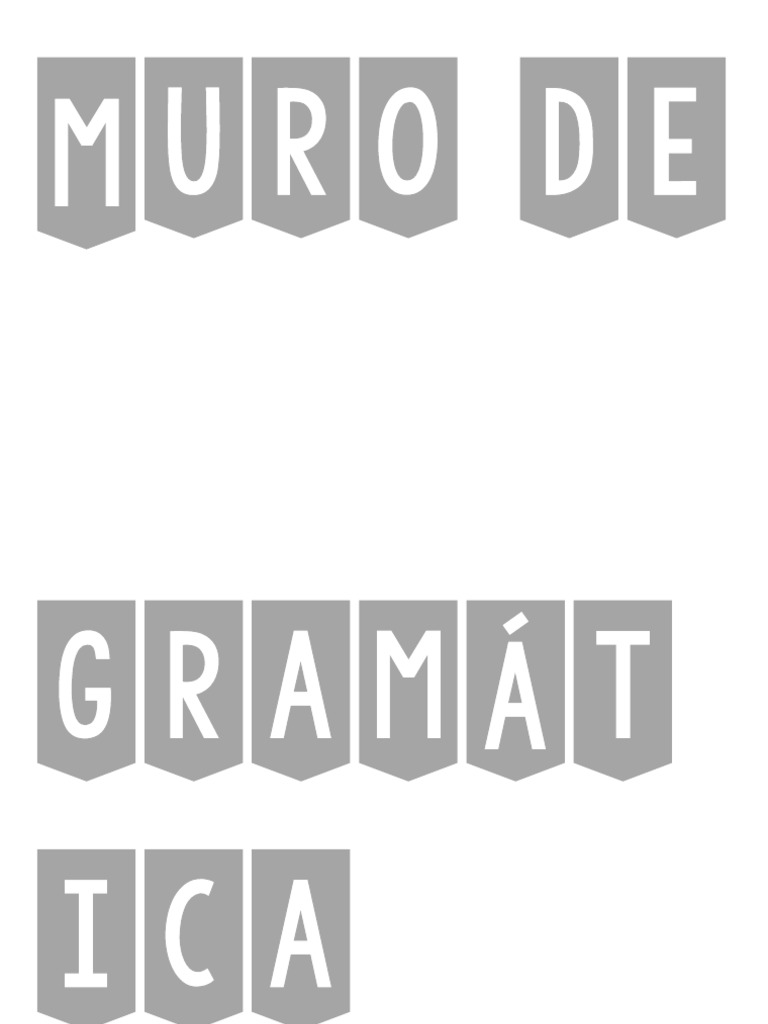Muro de Gramática PDF | PDF