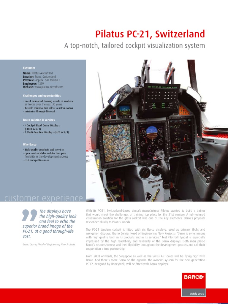 Pilatus PC-21 Testimonial | PDF | Aircraft | Aerospace Engineering