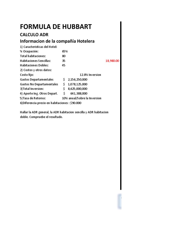 Caso Aplicacion Hubbart | PDF | Economias | Economía Financiera