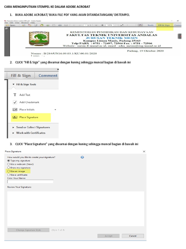 Cara Membuat Stempel Digital | PDF