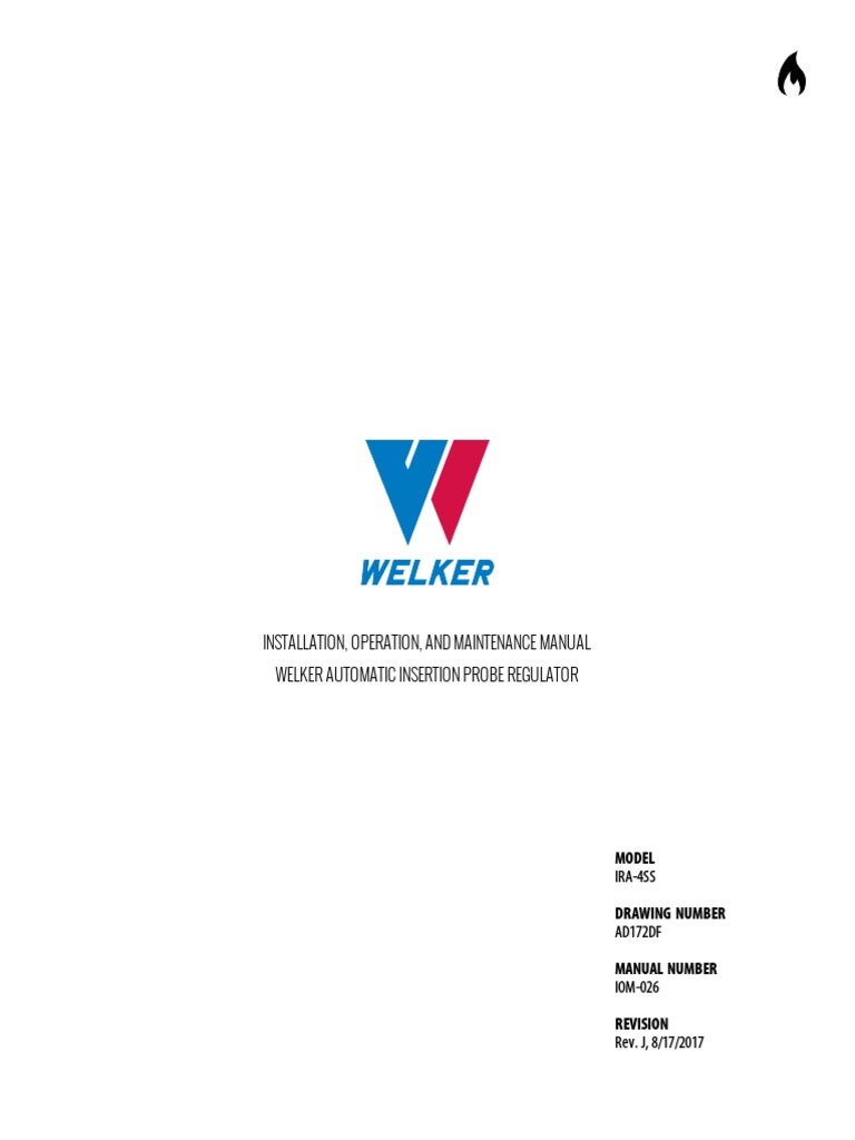 Installation, Operation, and Maintenance Manual Welker Automatic ...