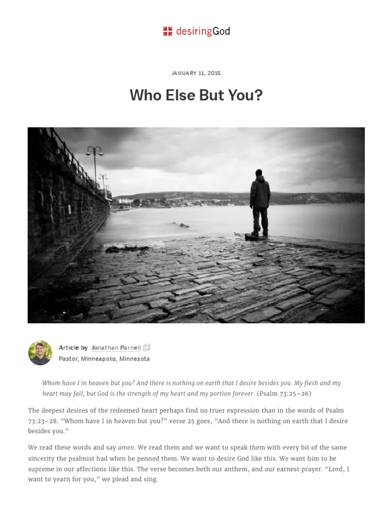 Who Else But You | PDF | Grace In Christianity | Jesus