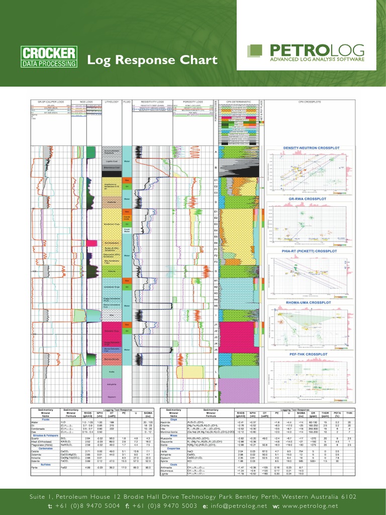 PetroLog Log Response Chart PDF | PDF